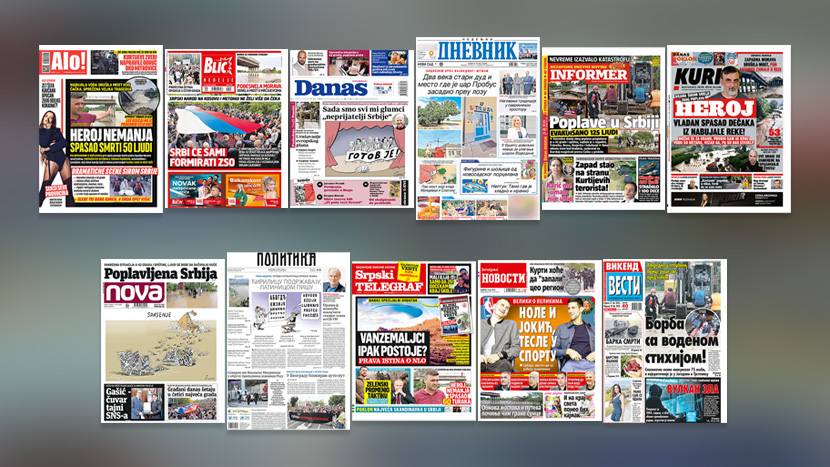 Prelistavanje dnevnih novina - Telegraf.rs