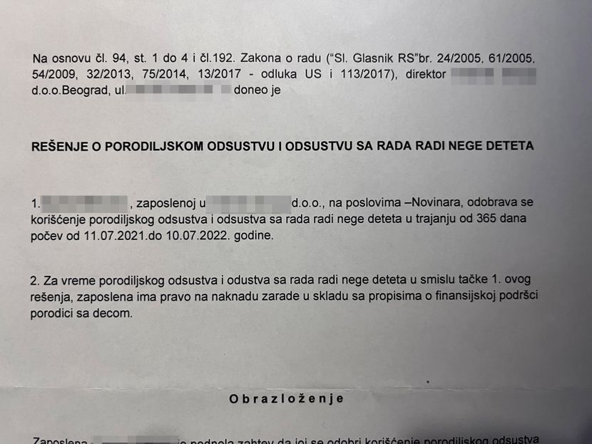 Sve o porodiljskom odsustvu - Telegraf Biznis