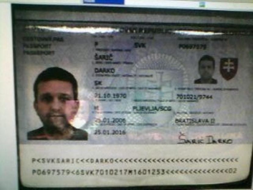 Isplivala slika Darka Šarića iz slovačkog pasoša - Telegraf.rs