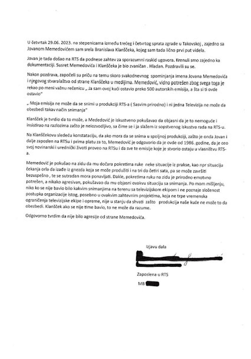 Svedok otkrio šta se dogodilo kad je Memedović dao otkaz - Telegraf.rs