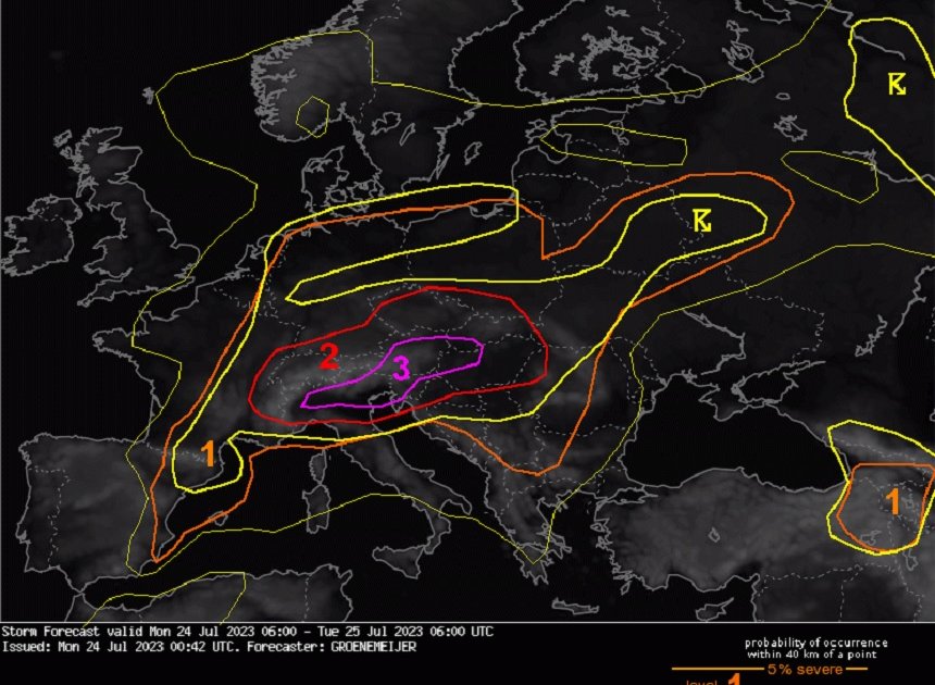 Superćelijske oluje prete ovim zemljama u blizini Srbije - Telegraf.rs