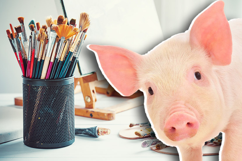 Svinja koja slika - Telegraf Biznis