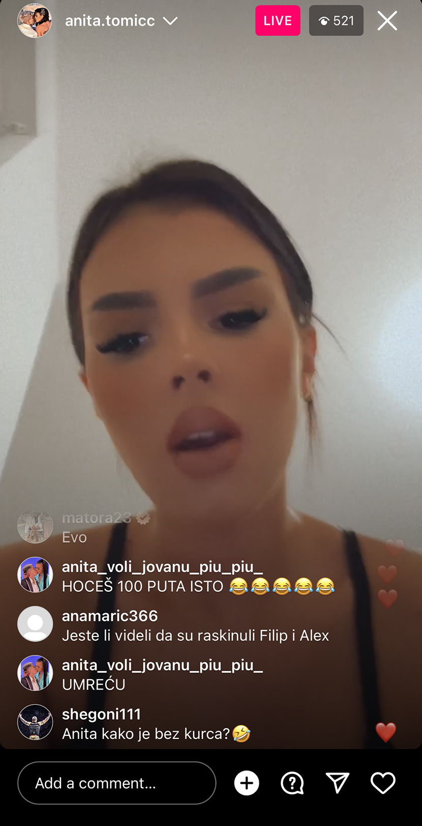 Anita se javila iz Matorinog stana - Telegraf.rs