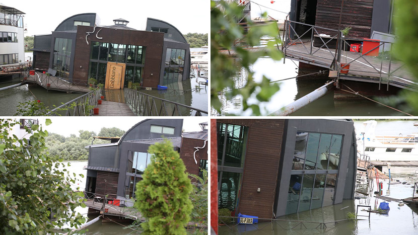 First photos of sinking raft in New Belgrade - Telegraf.rs