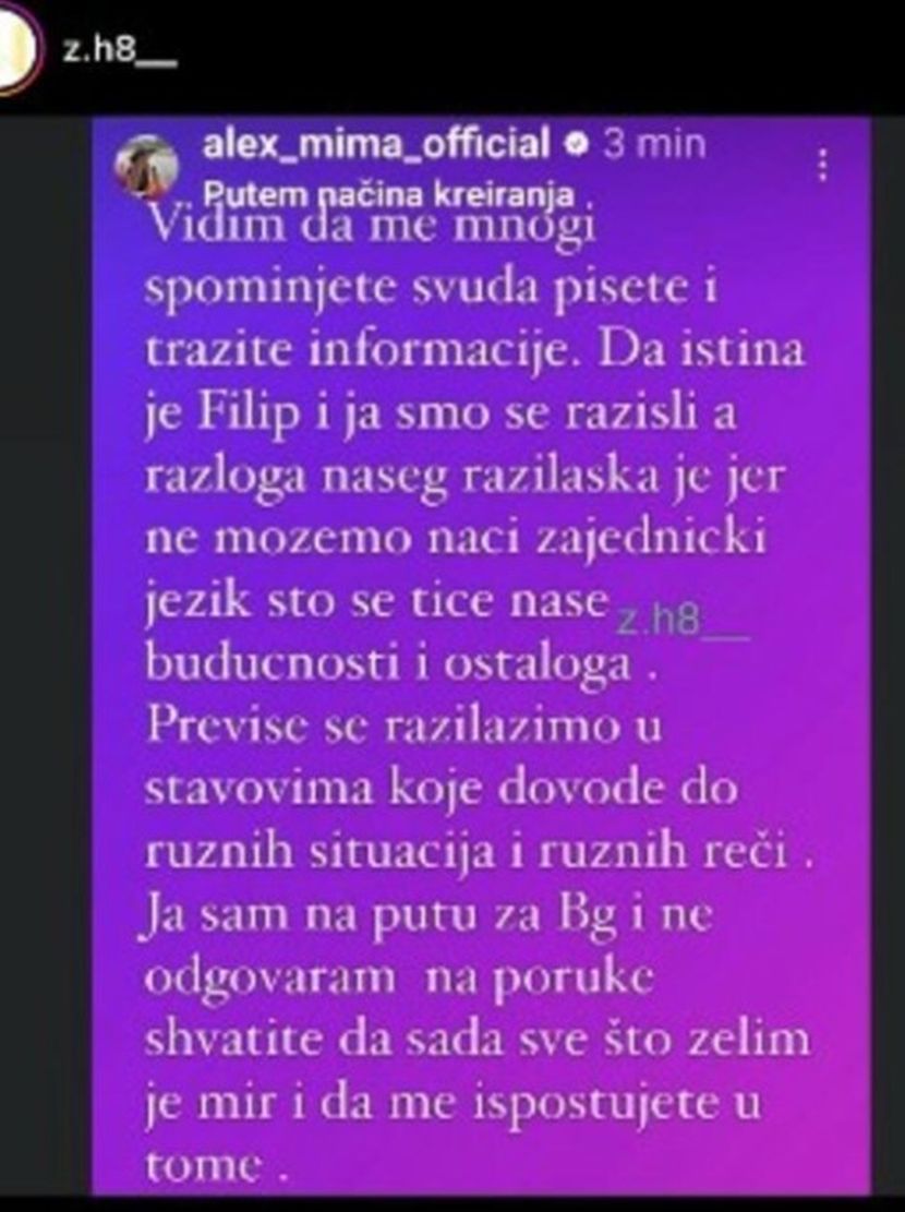 Aleks Nikolić i Car ponovo raskinuli - Telegraf.rs