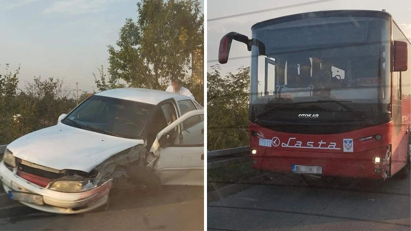 Sudar automobila i autobusa kod Obrenovca - Telegraf.rs