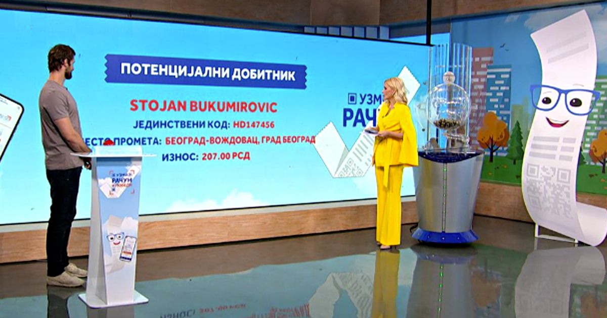 Novi dobitnici stanova u igri Uzmi račun i pobedi - Telegraf Biznis