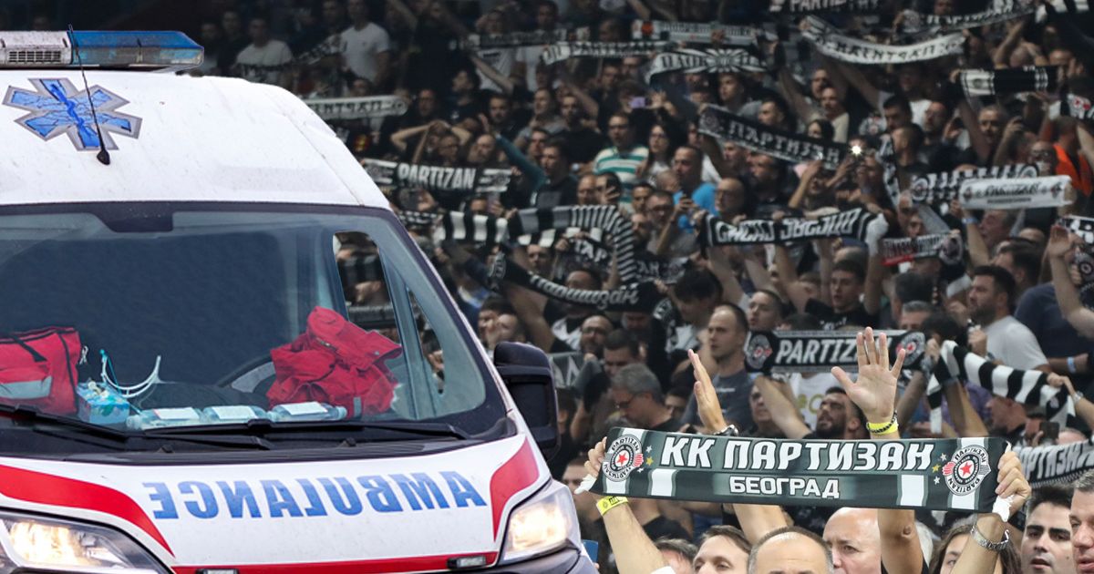 Urnebesna proslava navijača Partizana iz kola hitne pomoći - Telegraf.rs