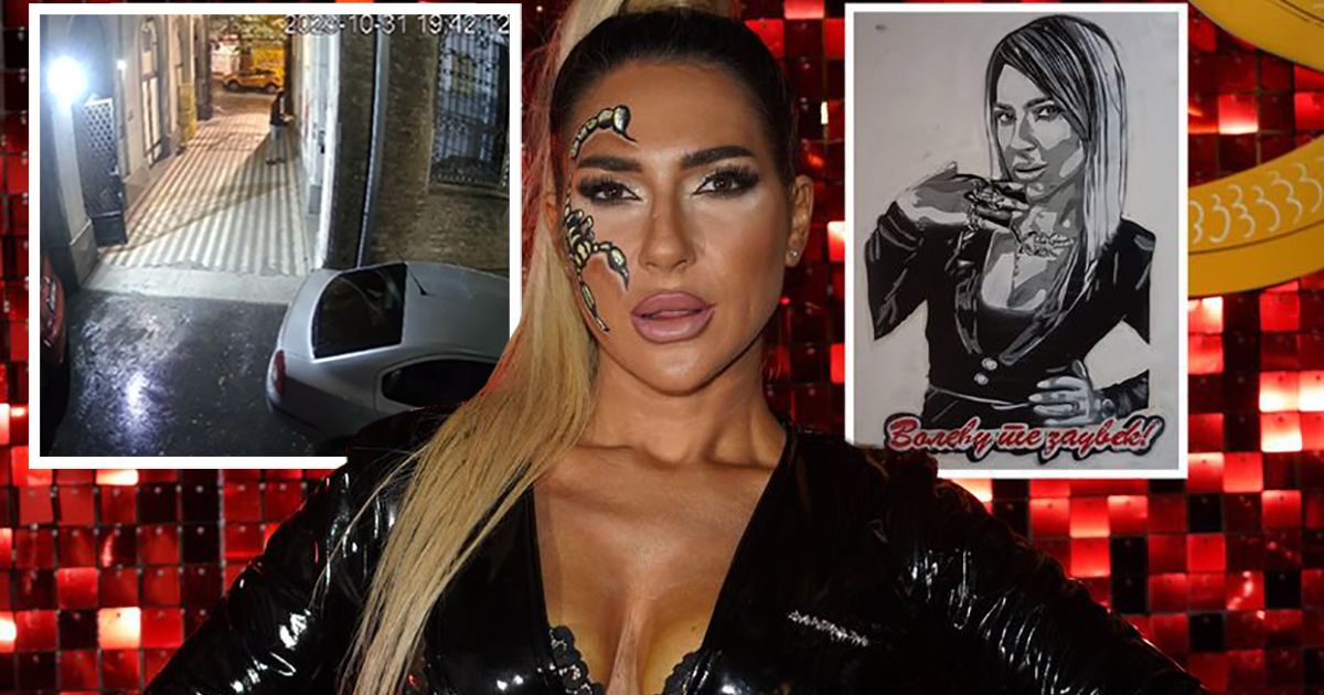 Pogledajte snimak na kojem muškarac uništava mural Jovane Jeremić: "Evo ga, junačina" - Telegraf.rs