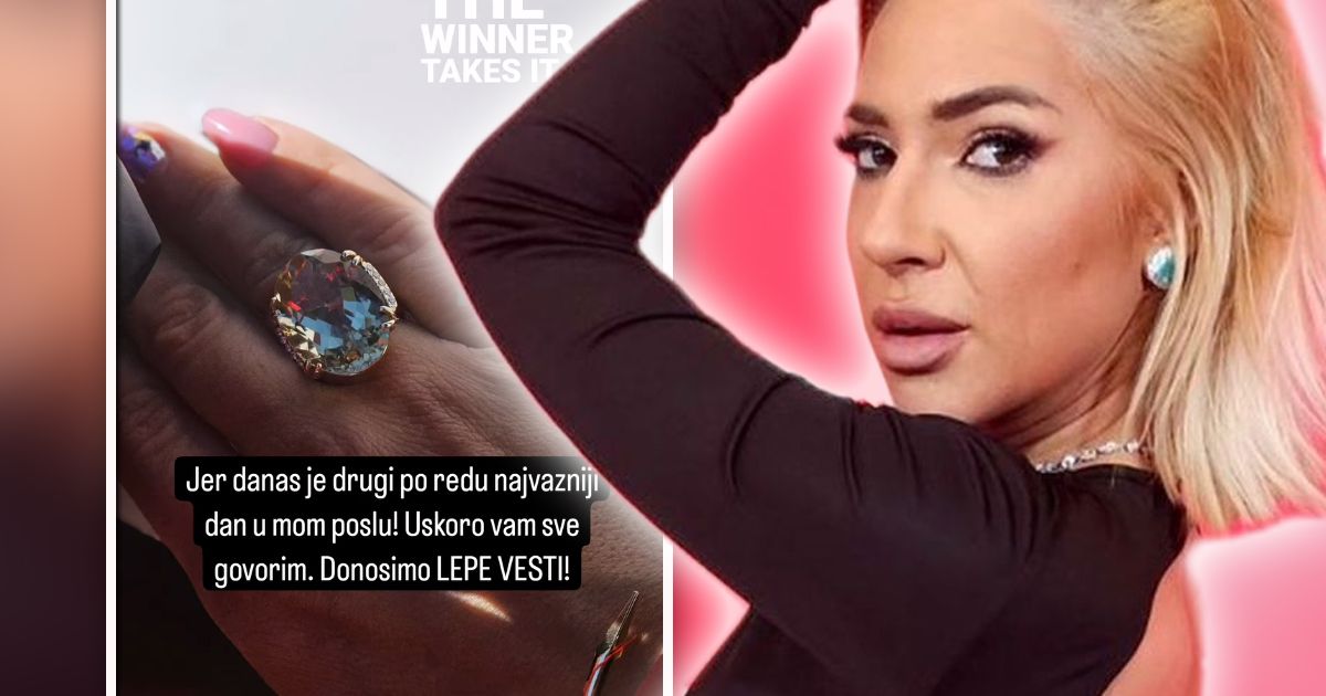 Sija dijamant na ruci Jovane Jeremić, ona van sebe od sreće: "Donosimo lepe vesti" - Telegraf.rs