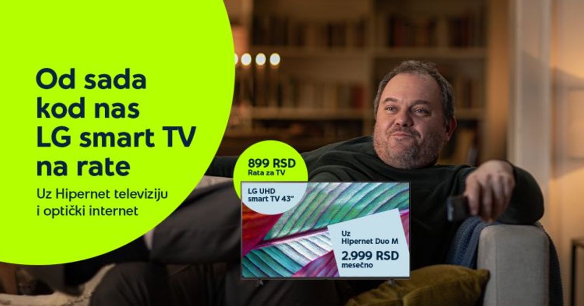 Smart televizori uz Hipernet Duo i Trio pakete - Telegraf.rs