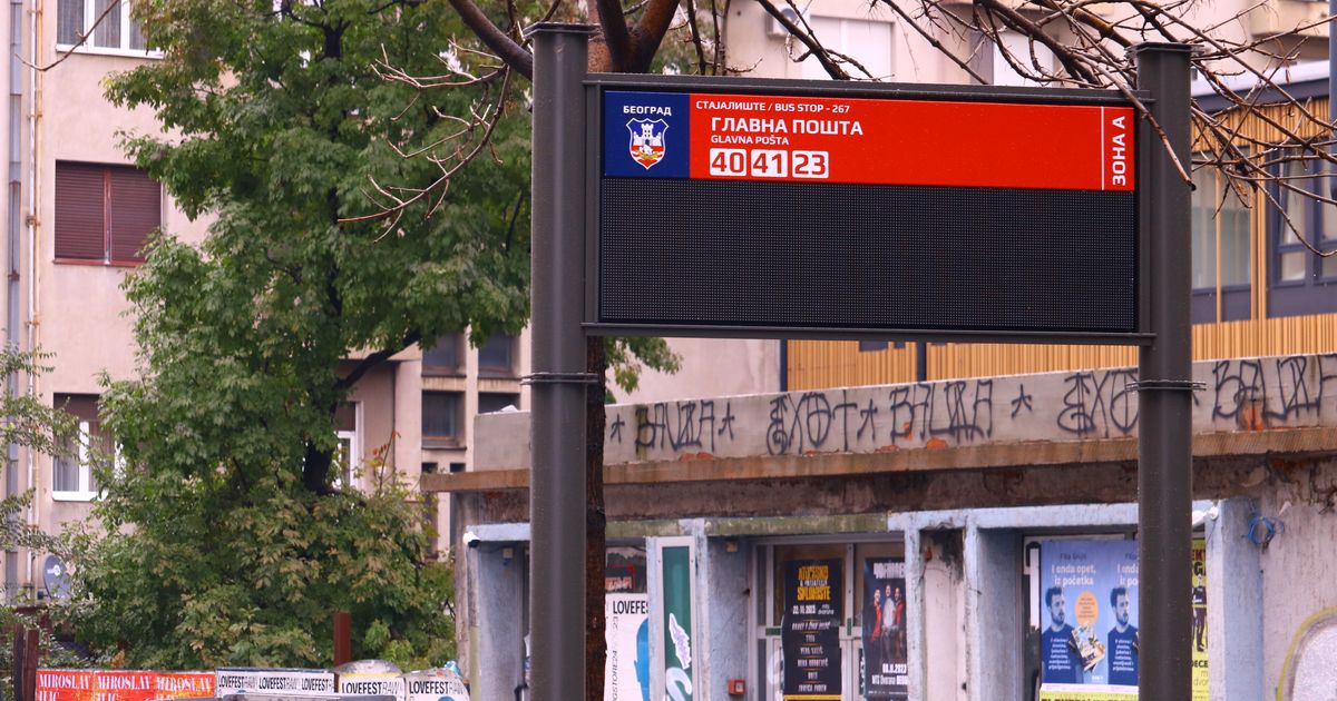 Ovako izgledaju novi displeji i table na stanicama gradskog prevoza ...