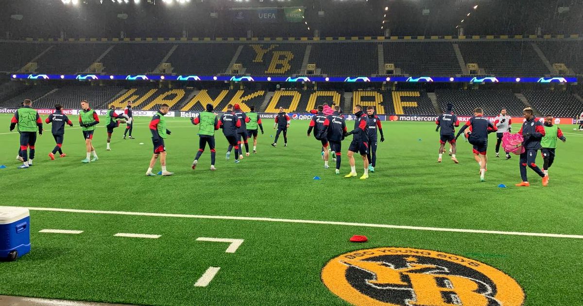 Zastava iz Barija na treningu Zvezde, pogledajte izlazak igrača na ...