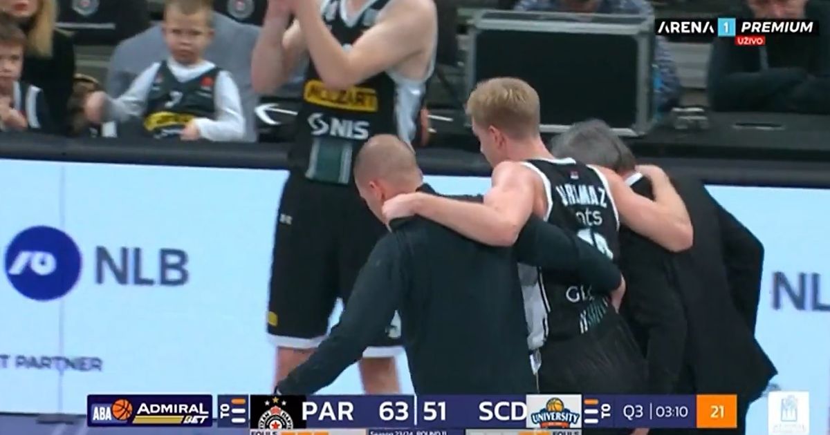 Loša vest za Partizan: Jaramaz se nezgodno prizemljio, uz bolnu grimasu ...