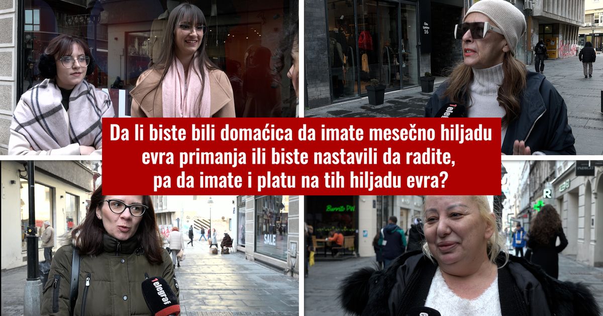 Da li biste bili domaćica da imate mesečno hiljadu evra primanja ili ...