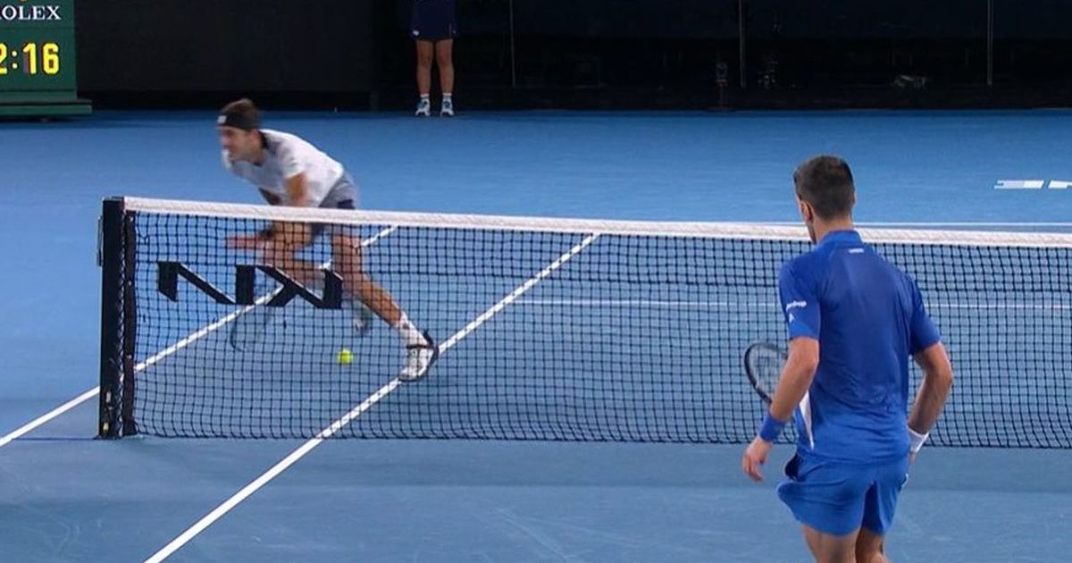 Here's pure art: Djokovic's incredible drop shot that almost sent ...