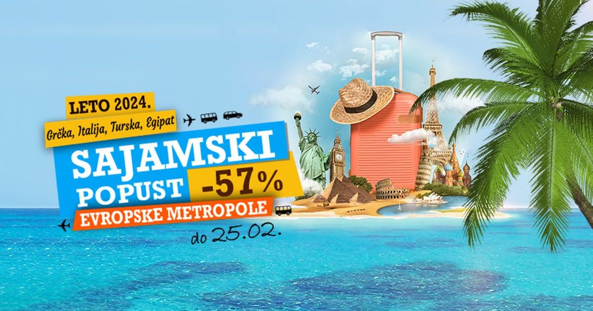 Ne propuštaj! Veliki popusti na sva putovanja u nedelji Sajma turizma ...