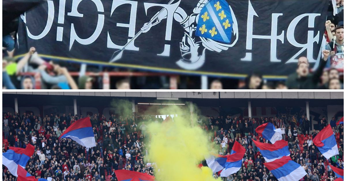 Delije zapalile udarnu zastavu BH Legion: Ukrali je u Lihtenštajnu, pa ...