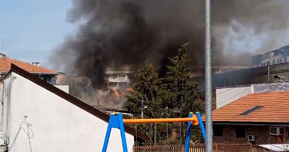 Prvi snimci požara na Zvezdari: Zastrašujući kadrovi iz Beograda, crni dim vidi se iz svih ...