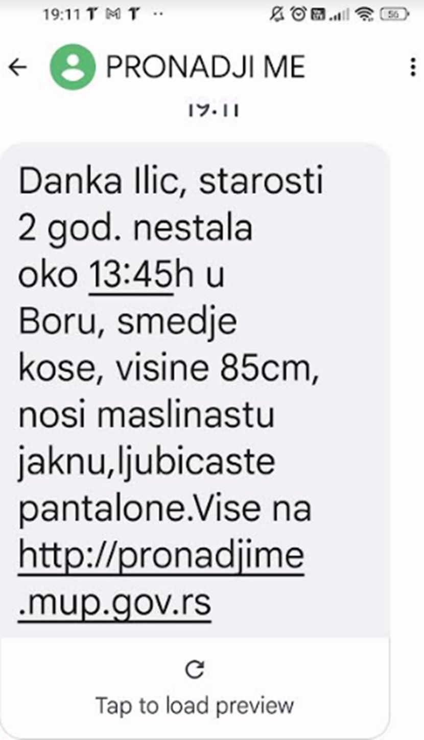 Prvi put u istoriji Srbije se oglasio Amber alert: Cela država na nogama - Vesti - Telegraf.rs