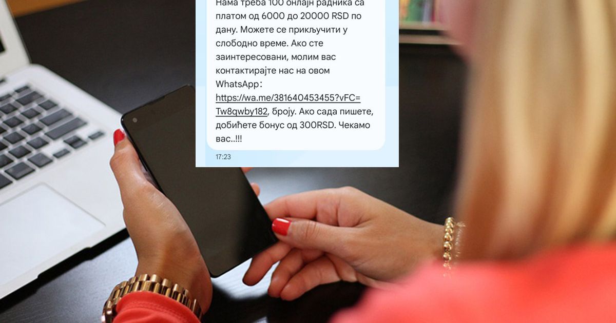 Vodite računa, SMS prevara kruži! Vrebaju zaradom do 20.000 RSD po danu ...