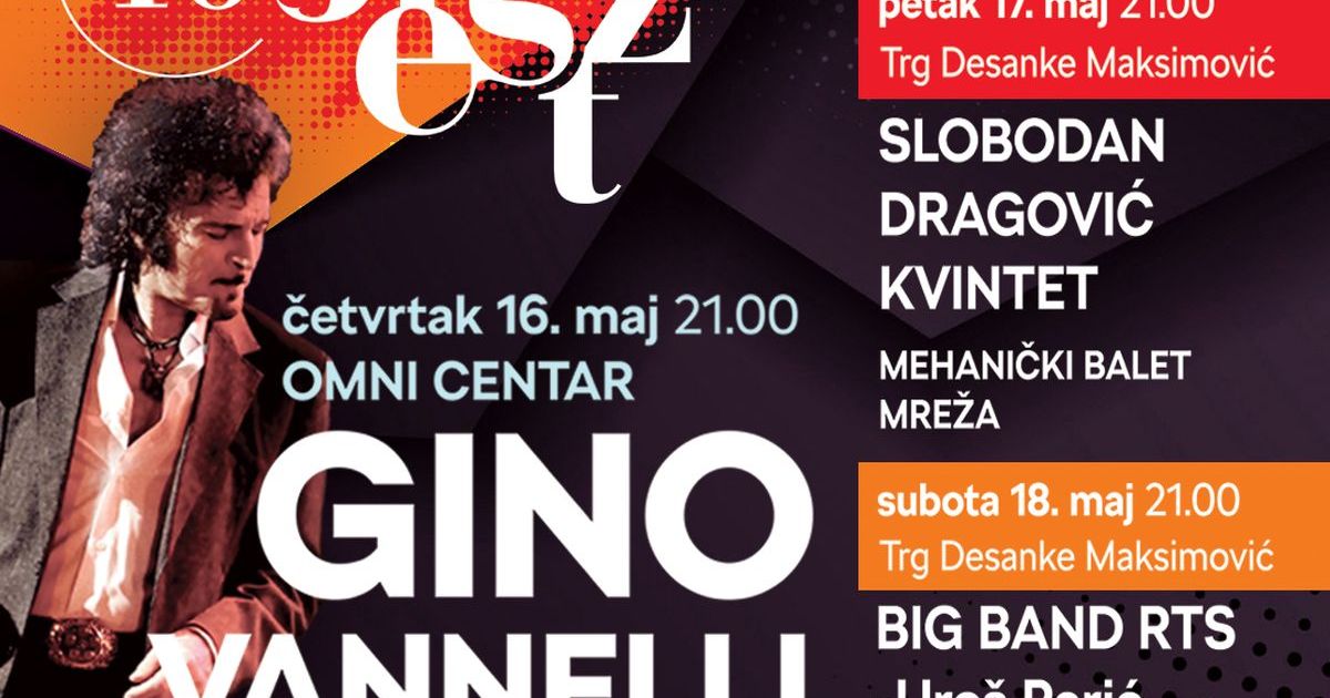 Gino Vanelli stiže u Valjevo: Svečani jubilej 40. Valjevskog jazz festivala - Telegraf.rs