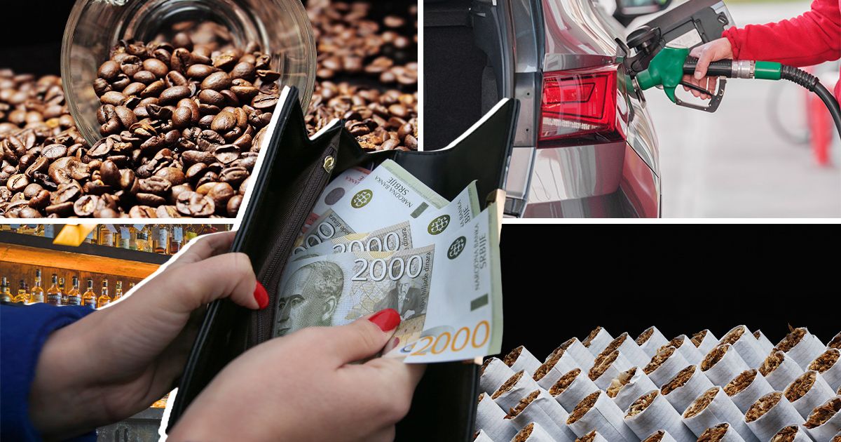 Od 1. maja veće akcize: Novi iznosi odnose se na gorivo, alkohol, nikotinske proizvode, kafu i ...
