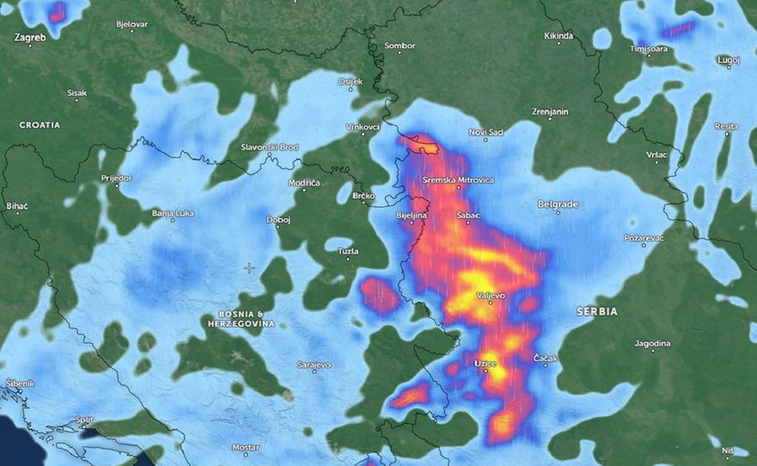 Nevreme ide ka Beogradu, evo i kada stiže: Ovi predeli Srbije već su na ...