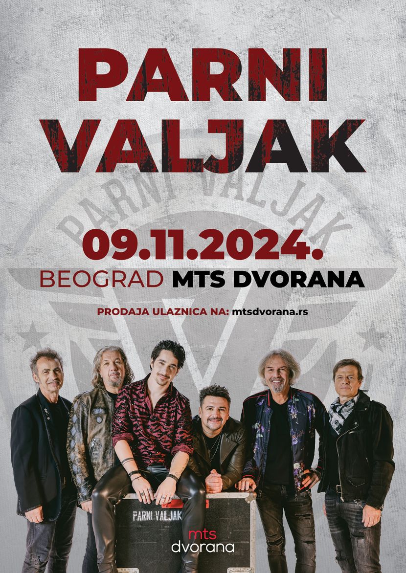 Parni Valjak 9. novembra u Beogradu: Prvi put u mts Dvorani - Telegraf.rs