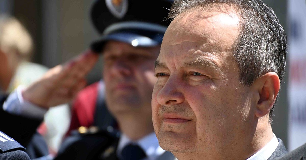 Minister of Public Security of China Wang Xiaohong congratulates Ivica ...