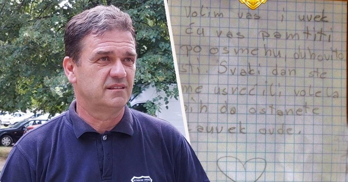 Školski policajac odao tajnu devojčici, pa izazvao suze: Ovako je opisao radost i tugu ...