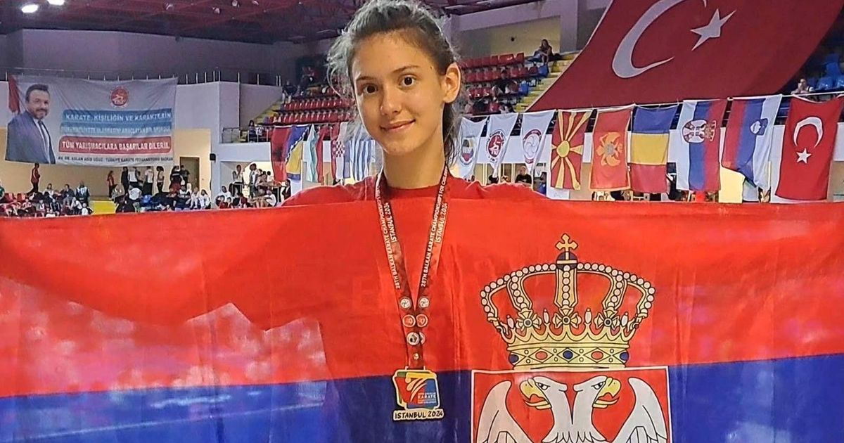 Nina je šampion u karateu! Osvojila zlato, pa podigla srpsku trobojku u ...