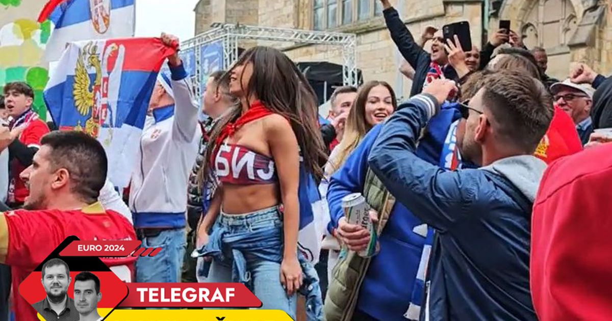 Srpkinja zapalila Nemačku! Zastava joj spala s ramena, pa otkrila maramu na grudima i telo od ...