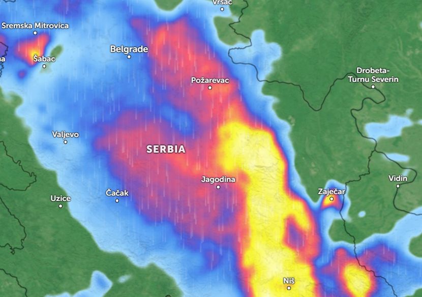 Nakon 35°C, u ove gradove na jugoistoku Srbije stižu jake oluje: Do ...