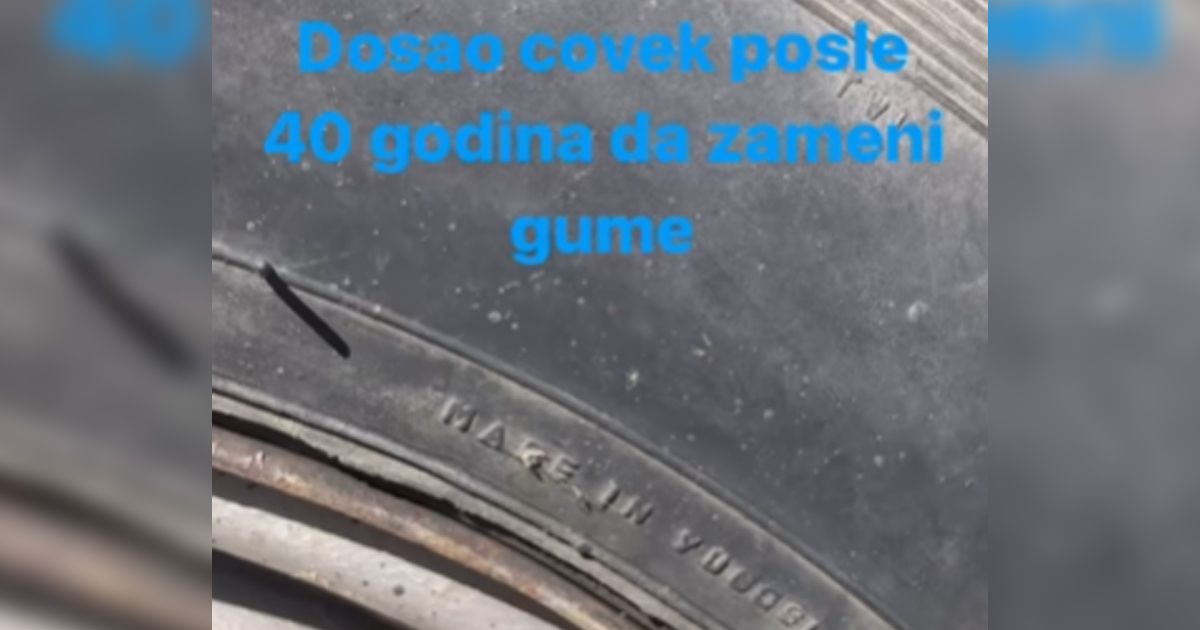 E, tako su ih nekada pravili! Čovek došao da zameni gume nakon 40 ...