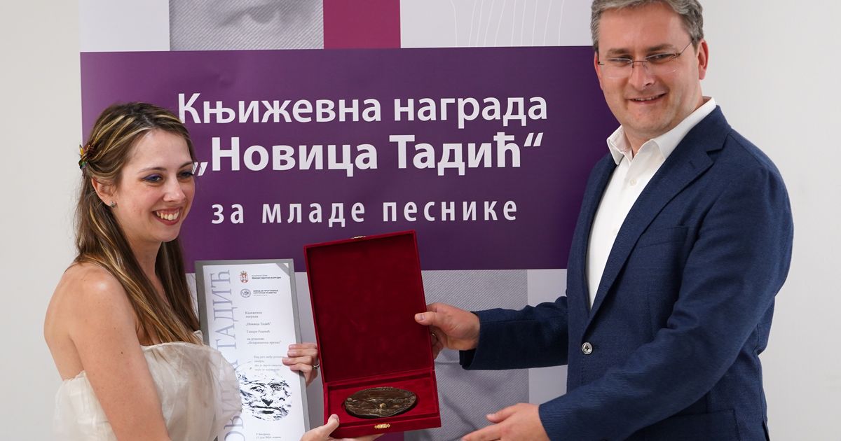 Tamara Radević laureat nagrade za mlade pesnike "Novica Tadić ...