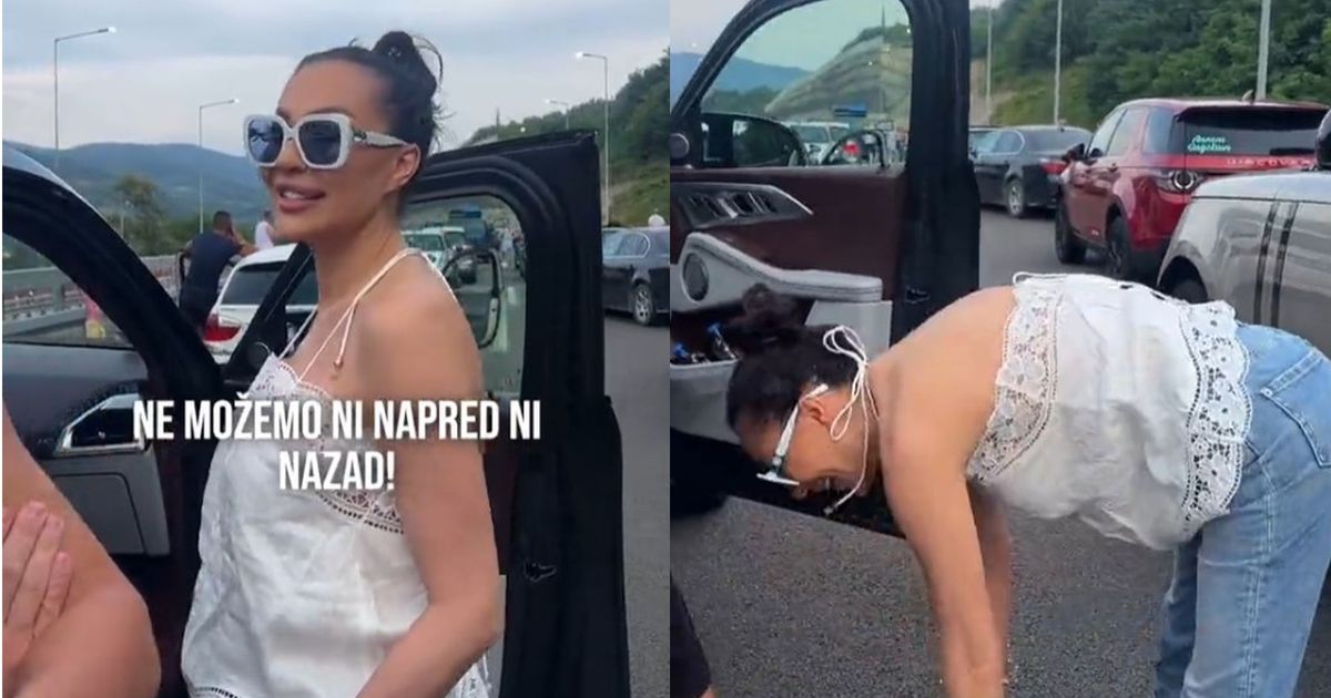 Ceca zaglavljena u koloni na granici: Izašla iz kola i uradila nešto što niko nije očekivao! Pa ...