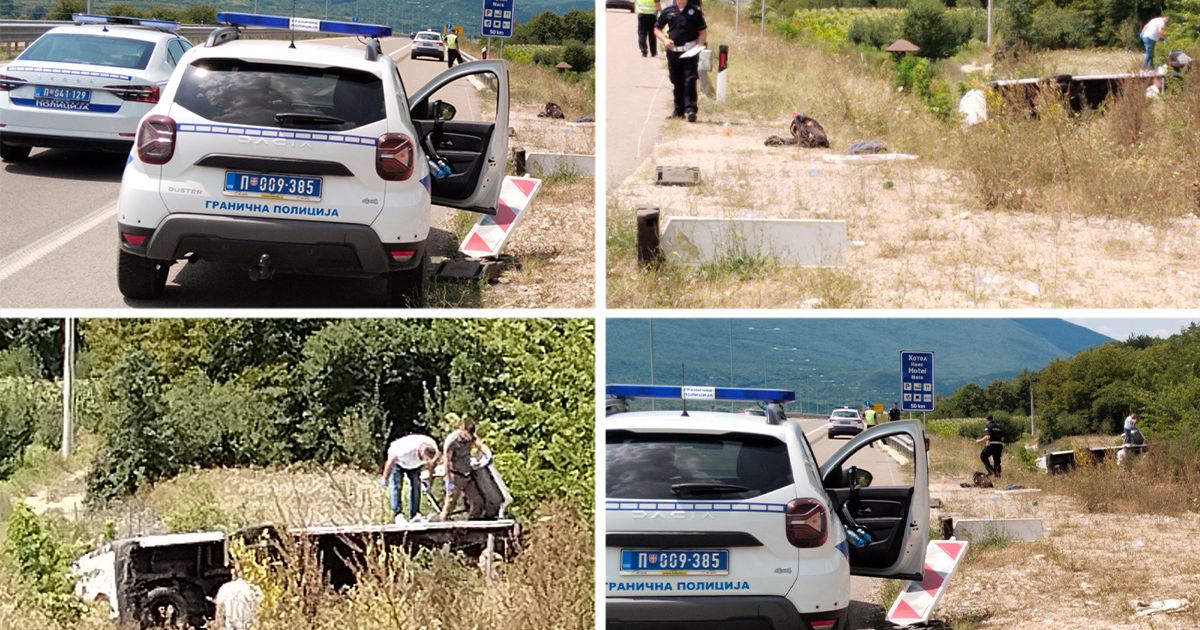 Bežao od policije i sleteo sa puta kod Bele Palanke: 39 migranata povređeno u nesreći - Vesti ...