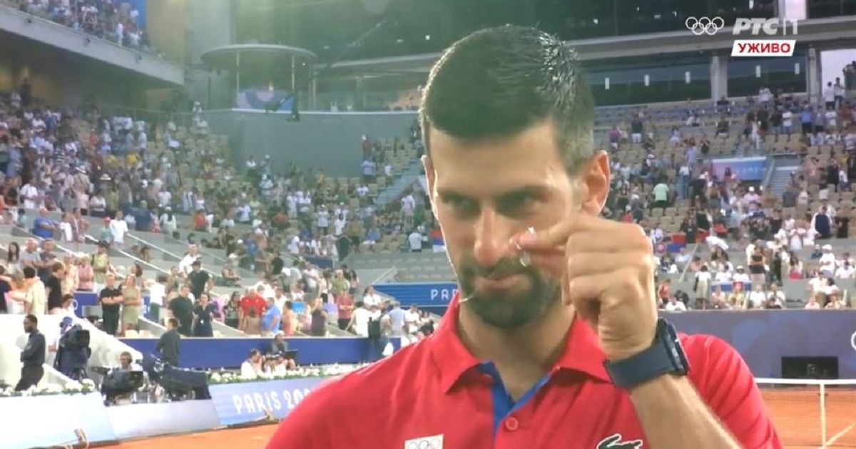Novak once again shows his cross, then came powerful words: "That needs ...
