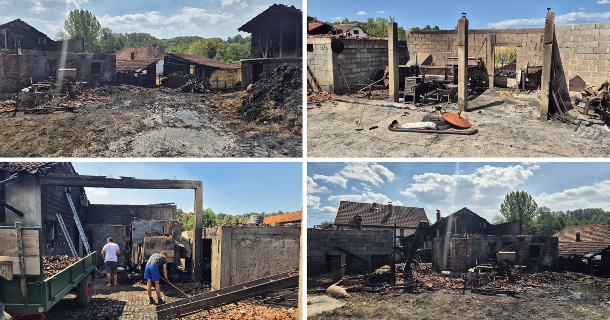 Apokalipsa na imanju Petrovića: Vatra im progutala sve što su imali u ...