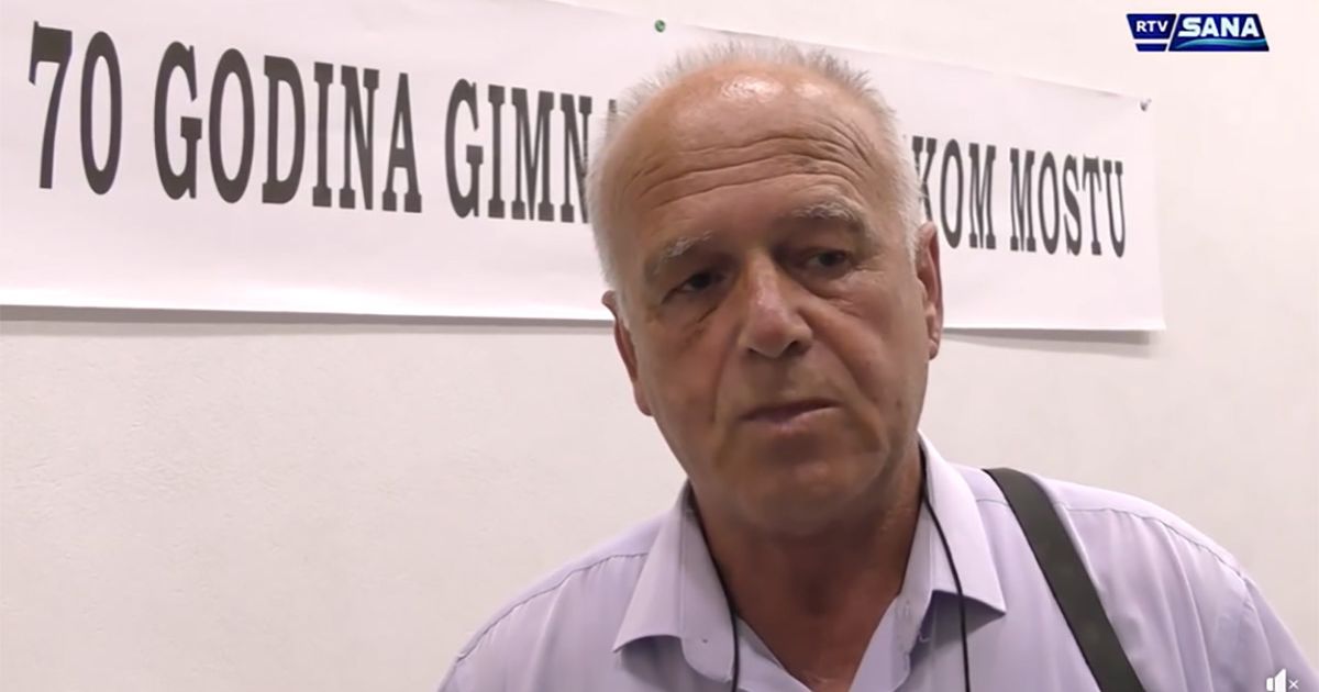 This is the headmaster of Sanski Most high school who has been shot ...