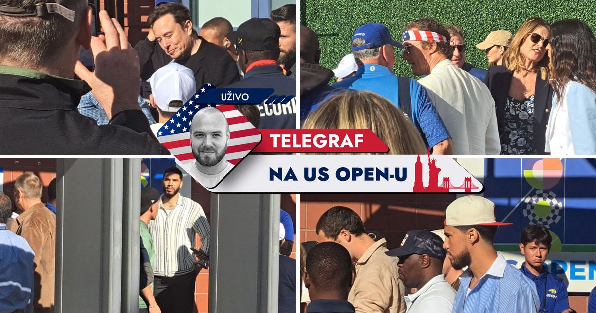 Telegraf uhvatio "brdo" poznatih posle finala US opena: Tu je Ilon Mask, ali i glumac koji je ...