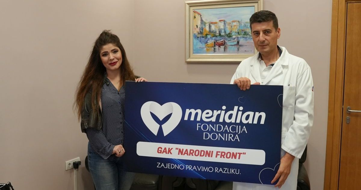 Podrška zdravlju: Meridian fondacija donirala medicinsku opremu GAK "Narodni front" u Beogradu ...