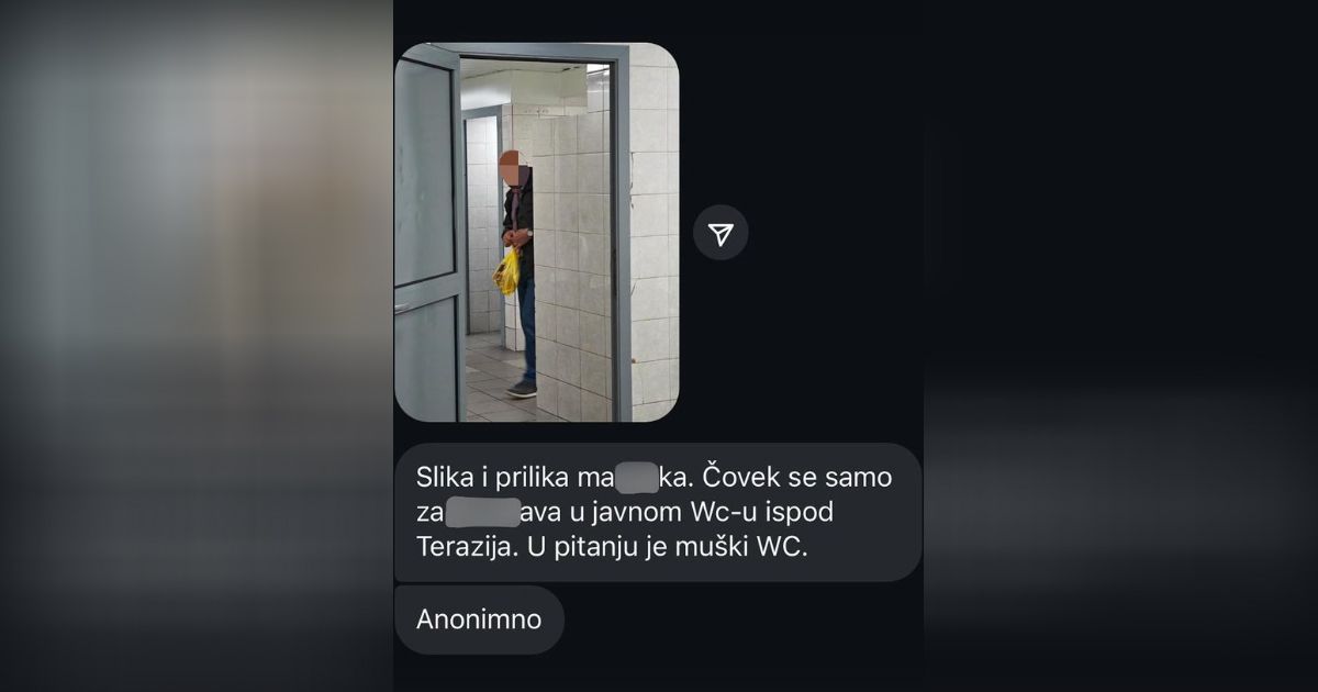 Sodomija u javnom toaletu u centru Beograda: Čovek se zgrozio kada je ...