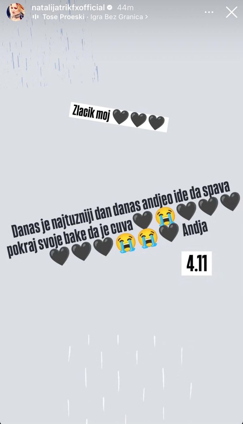 "Anđeo ide da spava pokraj..." Potresne reči pevačice uoči sahrane bratanice(20) koja je ...