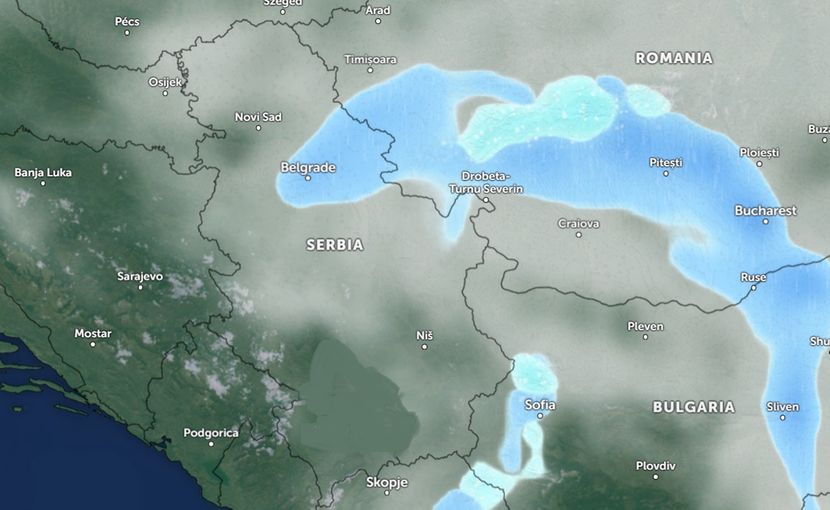 Sneg večeras pada u okolini ovih gradova, a EVO gde se spustio i do ...