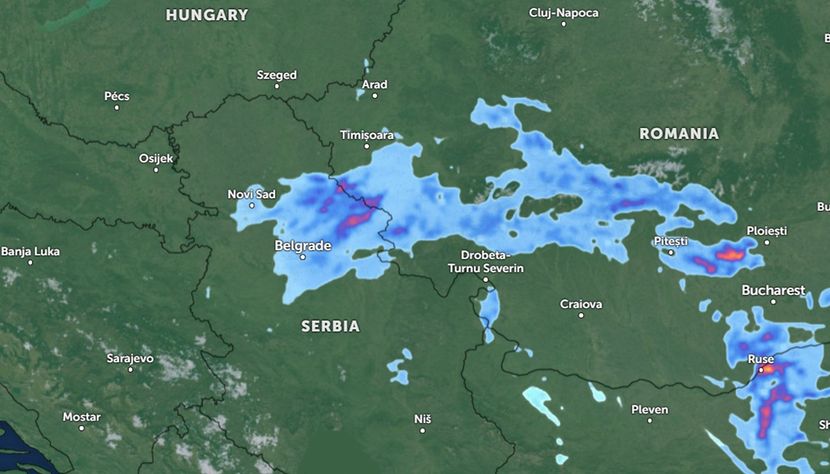 Sneg večeras pada u okolini ovih gradova, a EVO gde se spustio i do ...