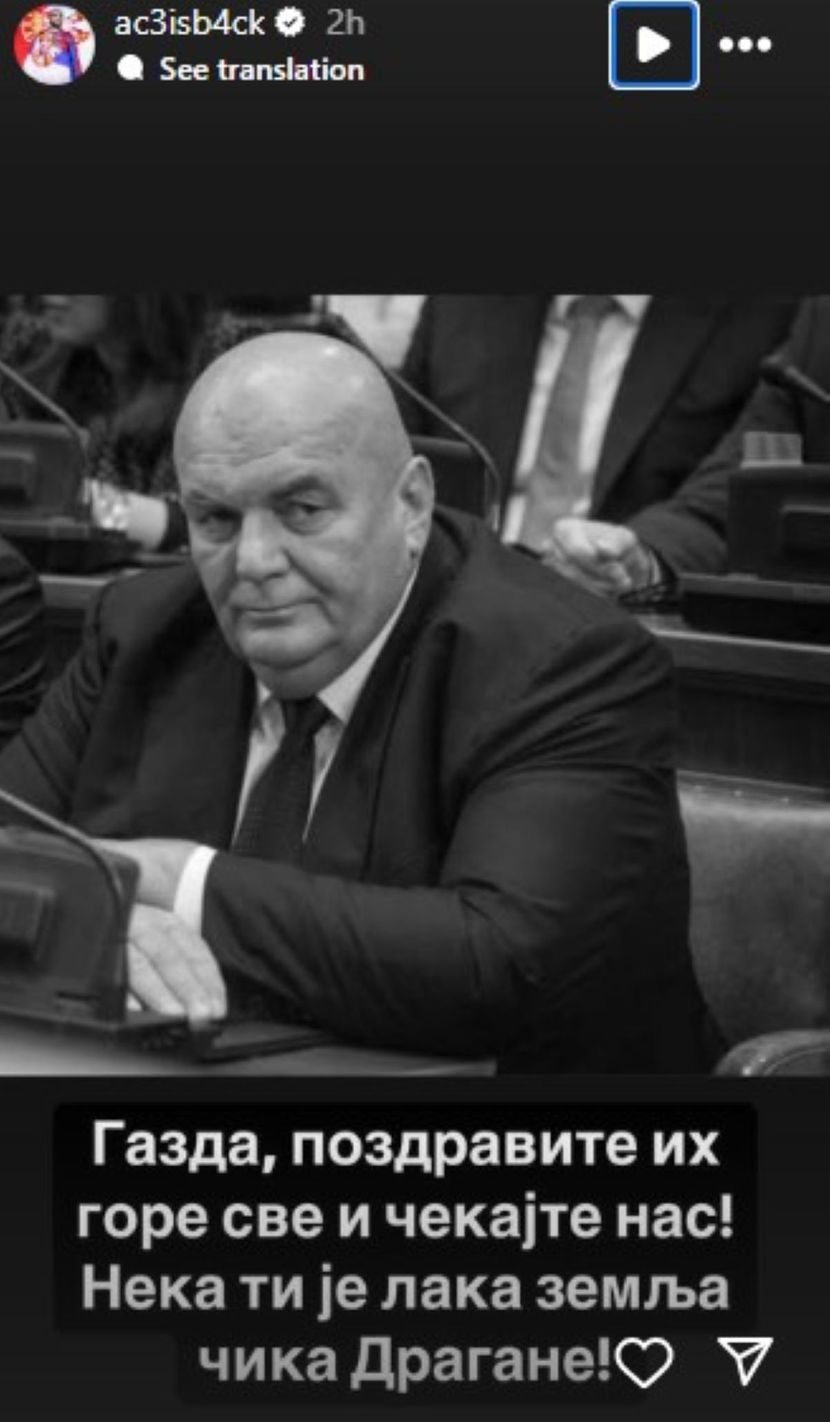 "Gazda, pozdravite ih gore sve!" Veljko Ražnatović oprostio se emotivnim rečima od Dragana ...