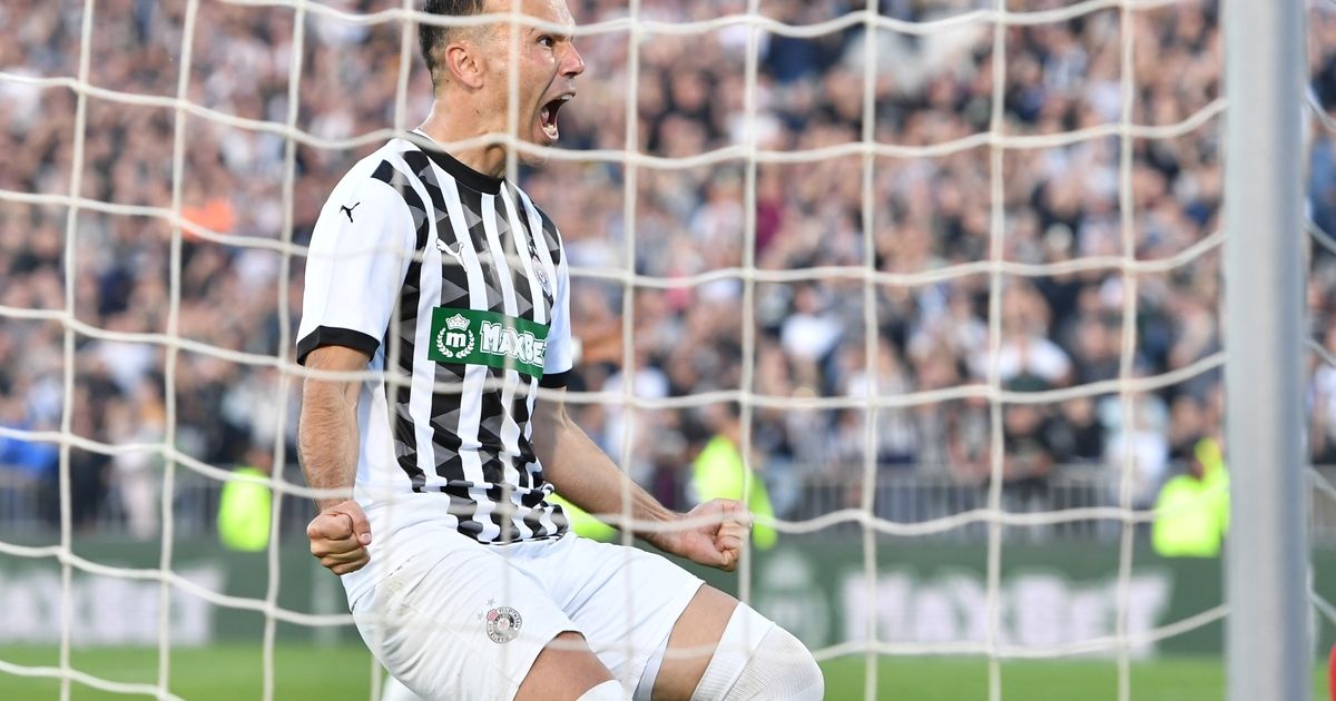 Fudbaleri Partizana i OFK Beograda igraju utakmicu 32. kola Superlige ...