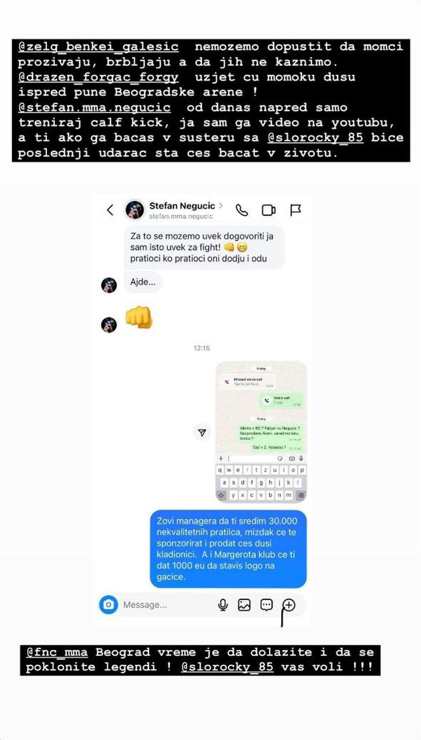 Ovo niko nije očekivao! "Roki" i Negucić "ratuju" na mrežama, da li ćemo ih gledati u Beogradu ...